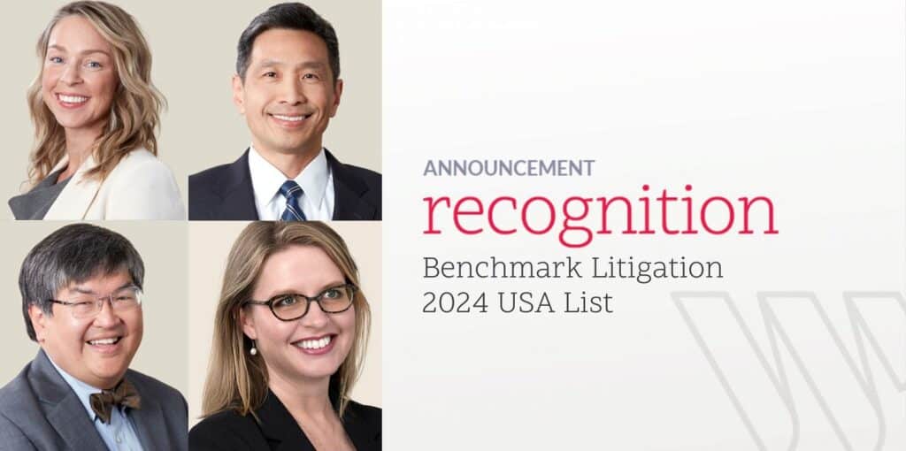 Willenken Recognized by Benchmark Litigation for the Seventh ...